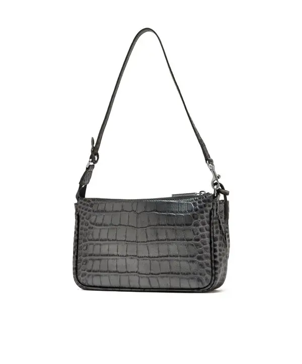Balenciaga Rodeo Sling Embossed Shoulder Bag - Black