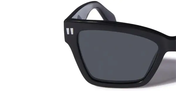 Off-White Cincinnati Rectangular Frame Sunglasses - Black