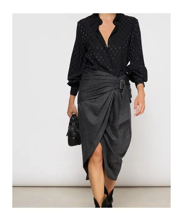 Isabel Marant Étoile Long Sleeve Polka Dot Shirt