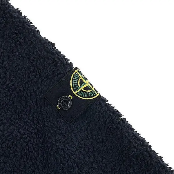 Stone Island Long Sleeve Logo Sweater - Blue