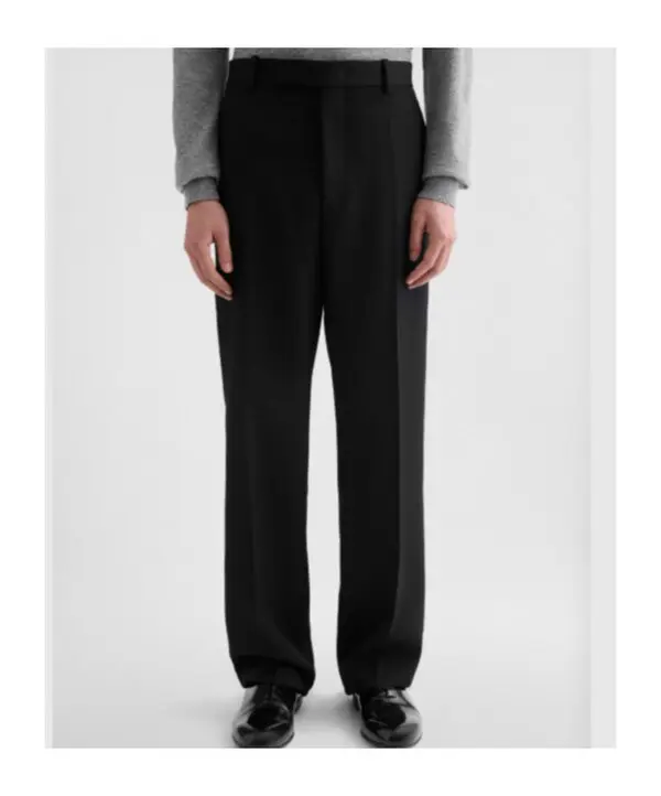 JIL SANDER Gabardine Tailored Trousers - Black