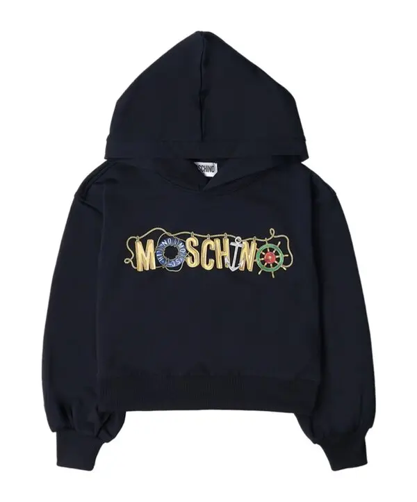 Moschino Print Cotton Hoodie