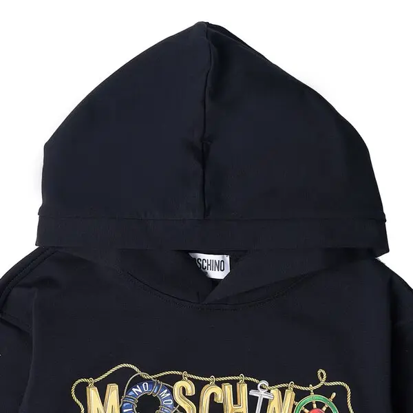 Moschino Print Cotton Hoodie