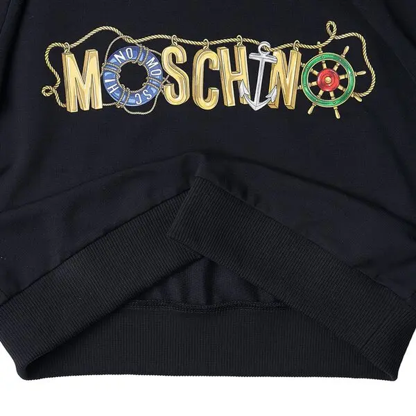 Moschino Print Cotton Hoodie