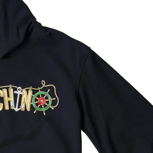 Moschino Print Cotton Hoodie