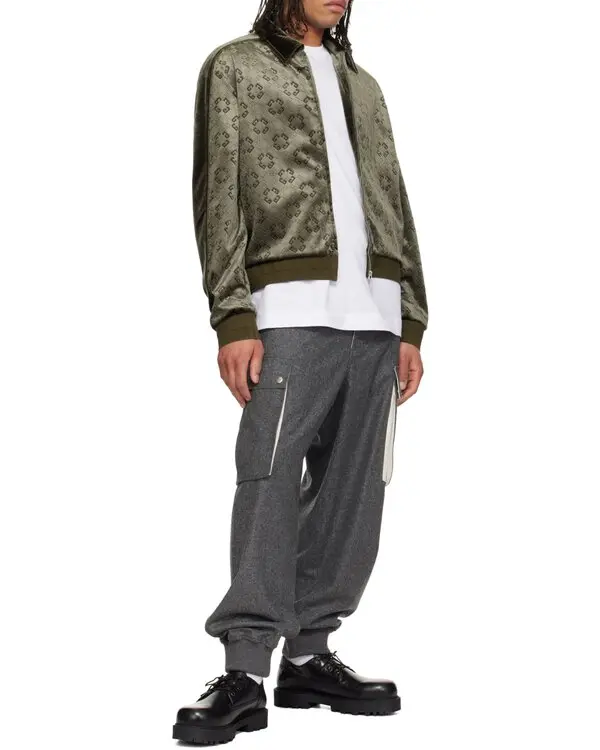 Givenchy Monogram Velvet Track Jacket