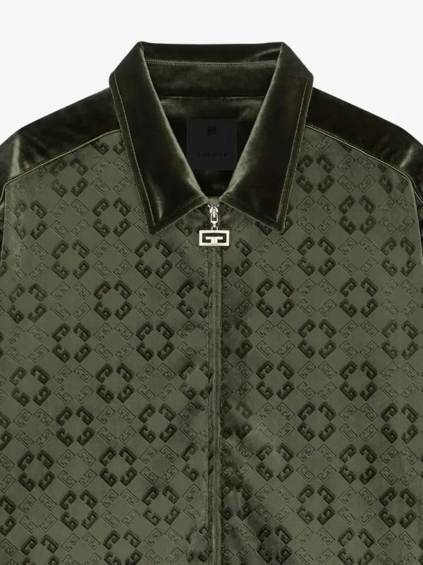 Givenchy Monogram Velvet Track Jacket