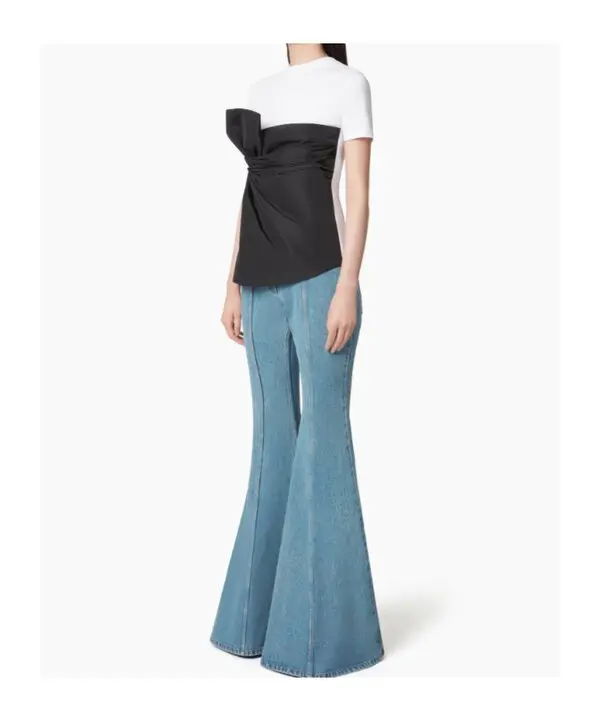 Nina Ricci High-waisted Flared Jeans - Blue