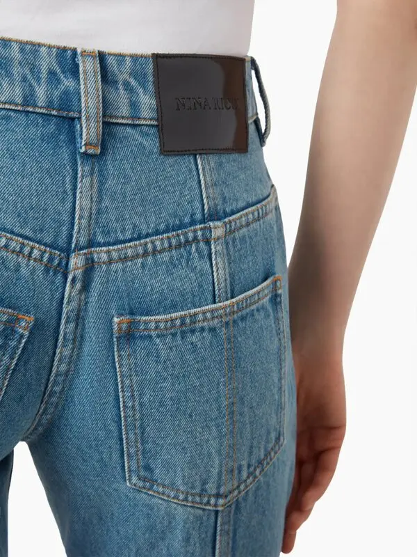 Nina Ricci High-waisted Flared Jeans - Blue