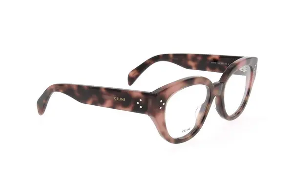 Celine Tortoiseshell-effect Round Frame Eyeglasses - Multicolor