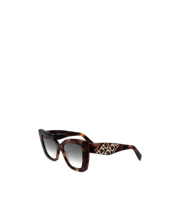 FERRAGAMO Butterfly Frame Sunglasses - Tortoise