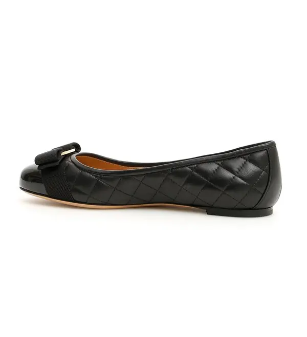 FERRAGAMO Varina Ballet Flats - Black