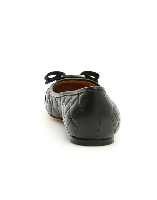 FERRAGAMO Varina Ballet Flats - Black