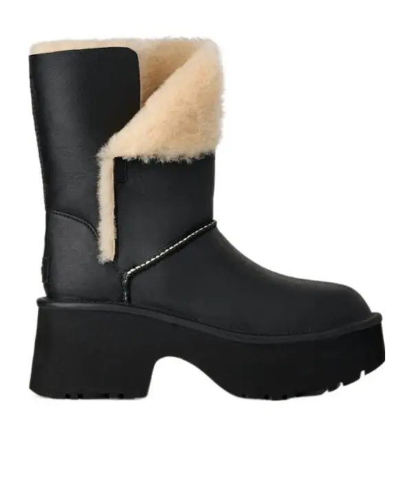 UGG Esmee Boots With Block Heel And Foldable Shaft - Black