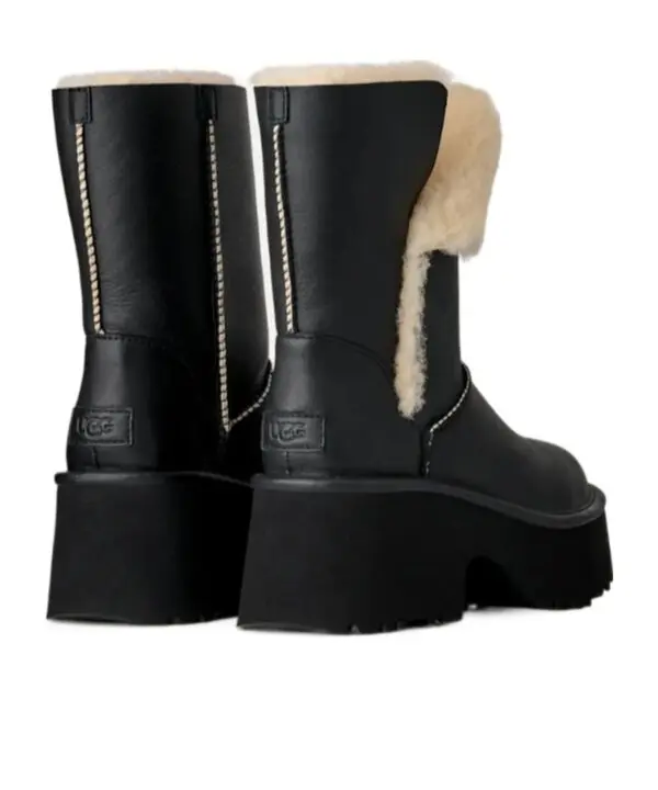 UGG Esmee Boots With Block Heel And Foldable Shaft - Black