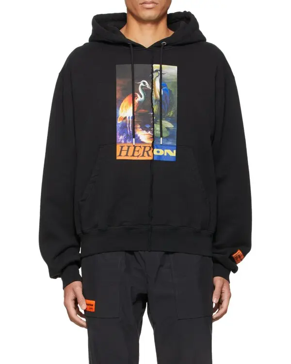 Heron Preston Graphic Print Hoodie