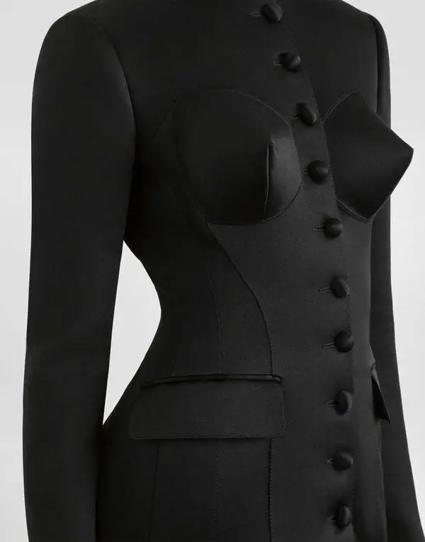 Dolce & Gabbana Sculpted Jacket With Button Detail