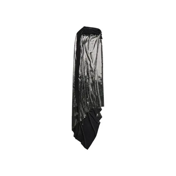 Balenciaga Metallic Asymmetric Gown