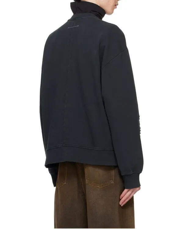 MAISON MARGIELA Distressed Sweatshirt - Black