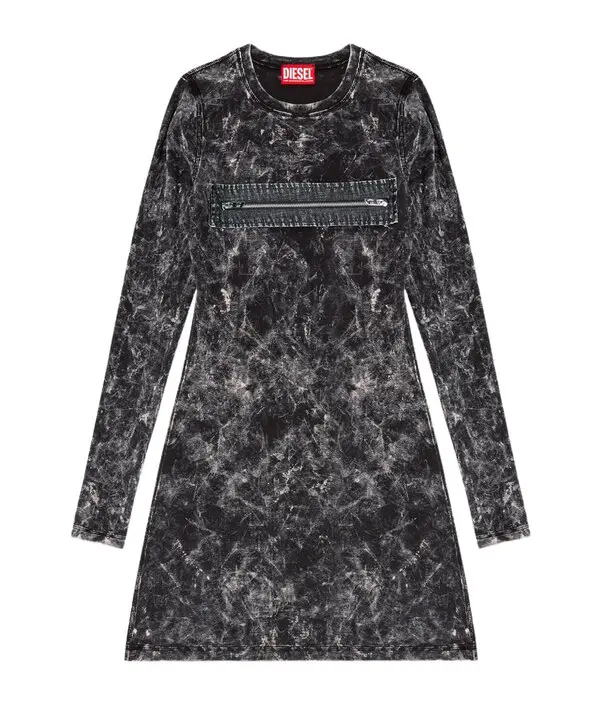 DIESEL® D-erco Zip Detailed Mini Dress