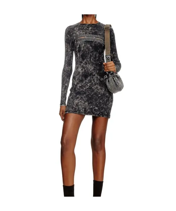 DIESEL® D-erco Zip Detailed Mini Dress