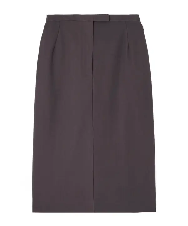 Dries Van Noten Pleated Midi Skirt - Dark Purple