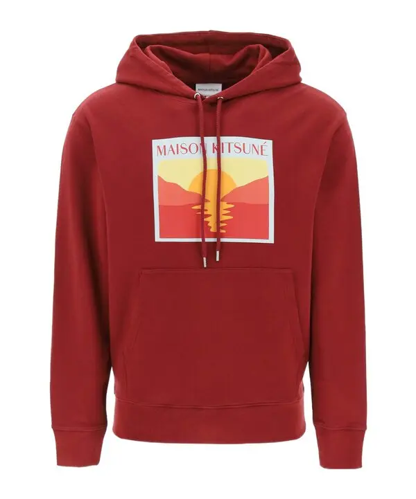 Maison Kitsuné Sunset Postcard Drawstring Hoodie