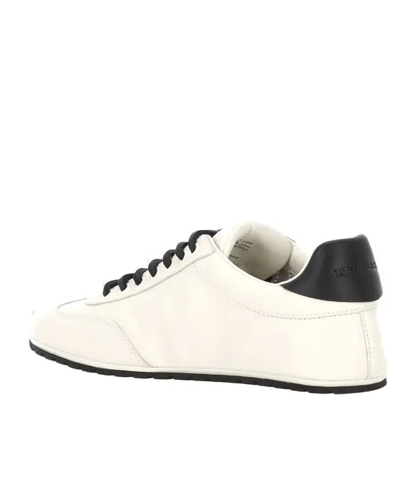 Tory Burch Perforated Logo Lace-up Sneakers - White