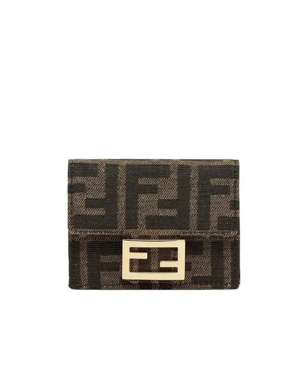 Fendi Ff Motif Tri-fold Wallet - Brown