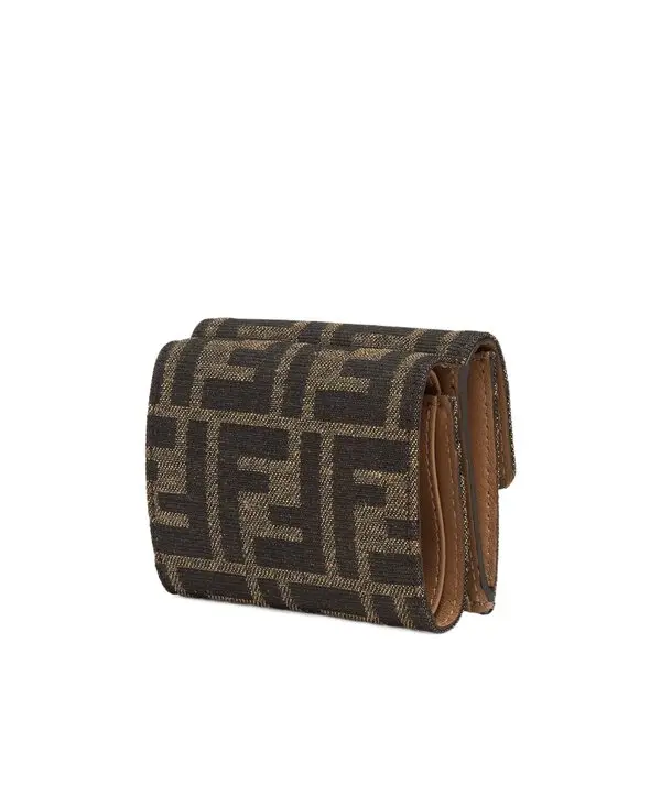 Fendi Ff Motif Tri-fold Wallet - Brown
