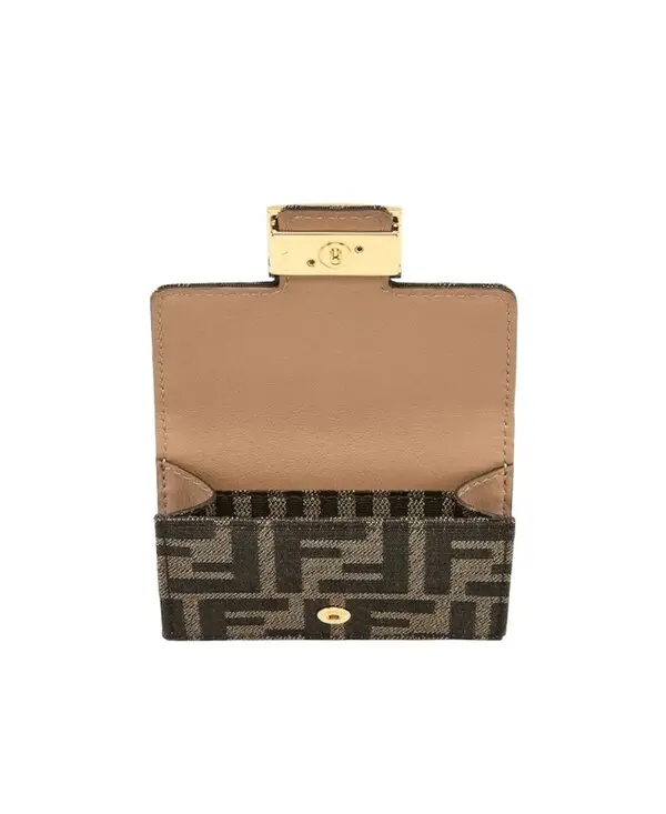 Fendi Ff Motif Tri-fold Wallet - Brown