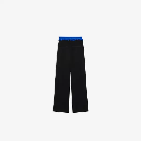 Balenciaga Contrast Waistband Tailored Track Pants