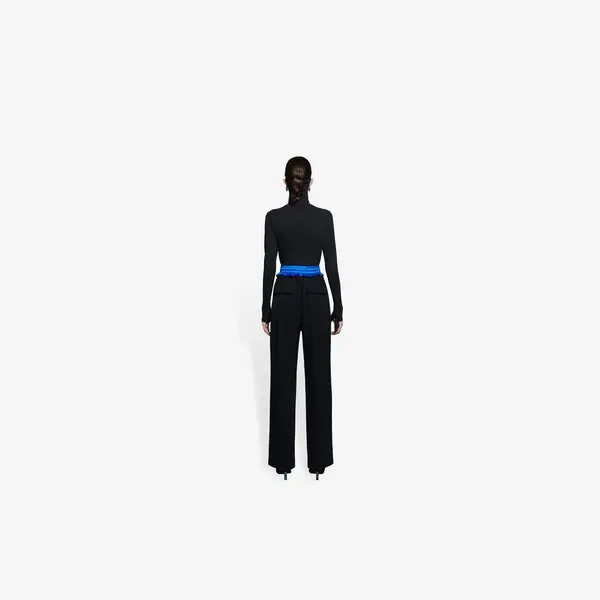 Balenciaga Contrast Waistband Tailored Track Pants