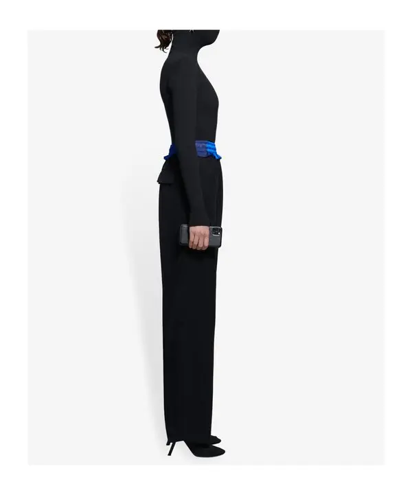 Balenciaga Contrast Waistband Tailored Track Pants