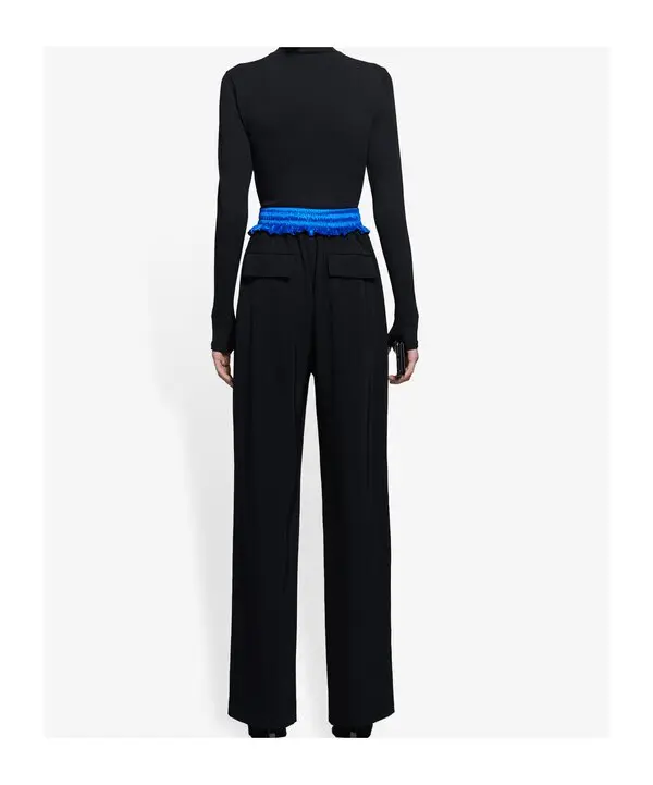 Balenciaga Contrast Waistband Tailored Track Pants