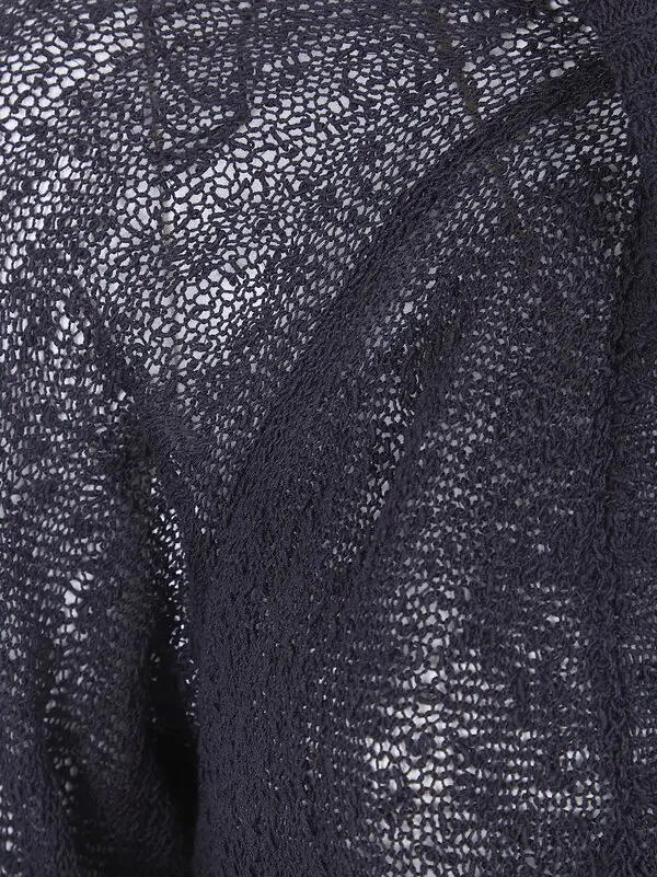 ANN DEMEULEMEESTER Ribbed Hem V-neck Sweater