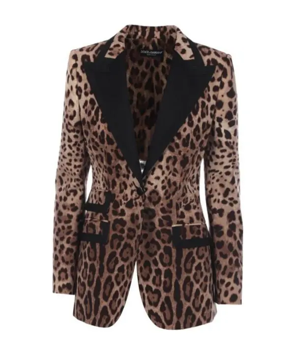 Dolce & Gabbana Leopard Print Blazer