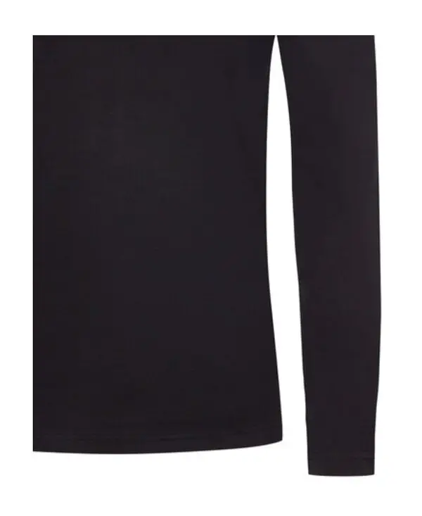 EA7 Logo Details Long-sleeved T-shirt - Black