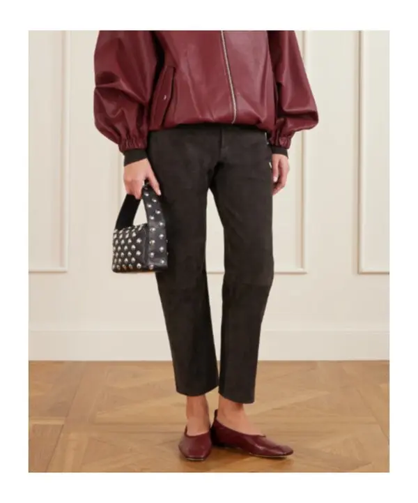 Citizens Of Humanity Suede Straight-leg Trousers