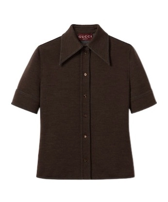Gucci Jersey Shirt - Dark Brown