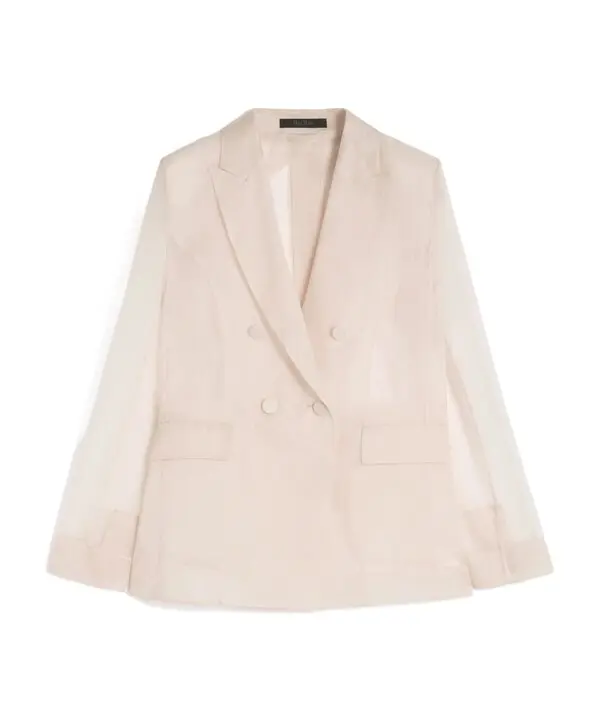 Max Mara Slogan Silk-organza Blazer