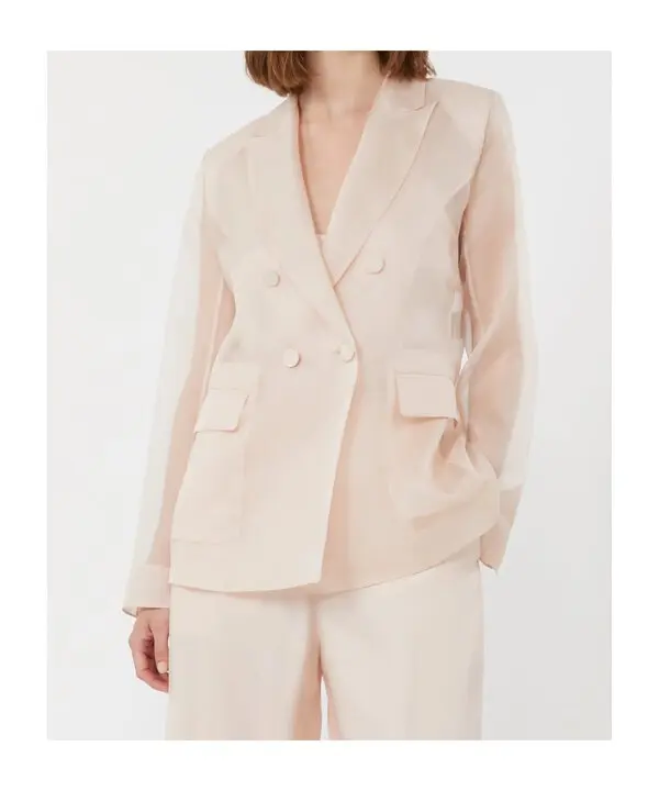 Max Mara Slogan Silk-organza Blazer