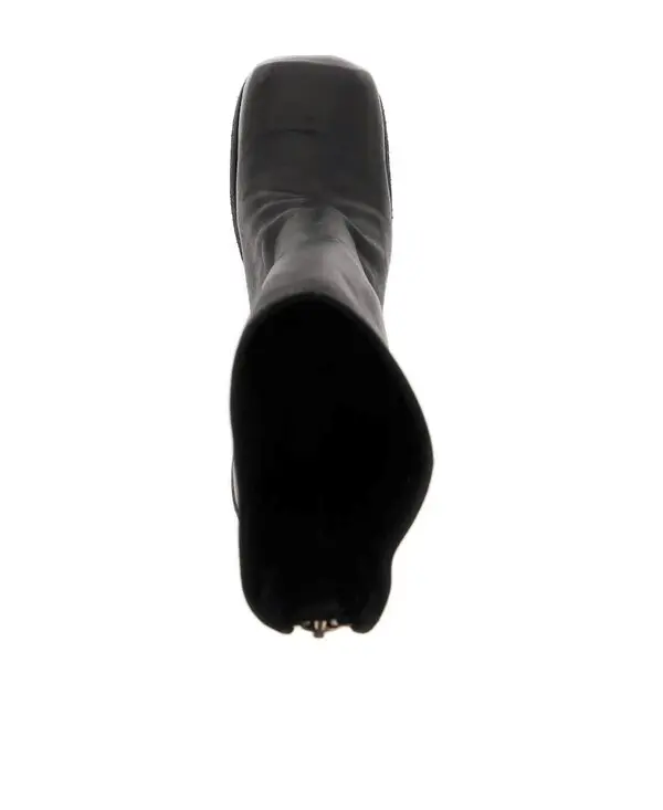 Guidi Square-toed Ankle Boots With Back Zipper