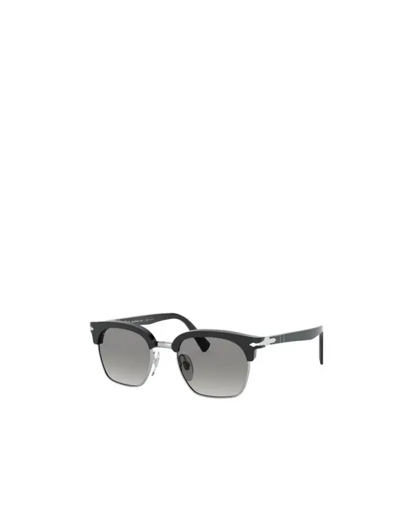 Persol Square Frame Sunglasses With Logo Detail - Gray