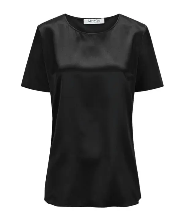 Max Mara Dida Crewneck Short Sleeve Blouse