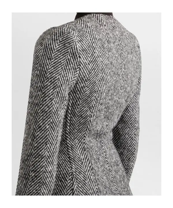 Dolce & Gabbana Herringbone Tailored Jacket - Black