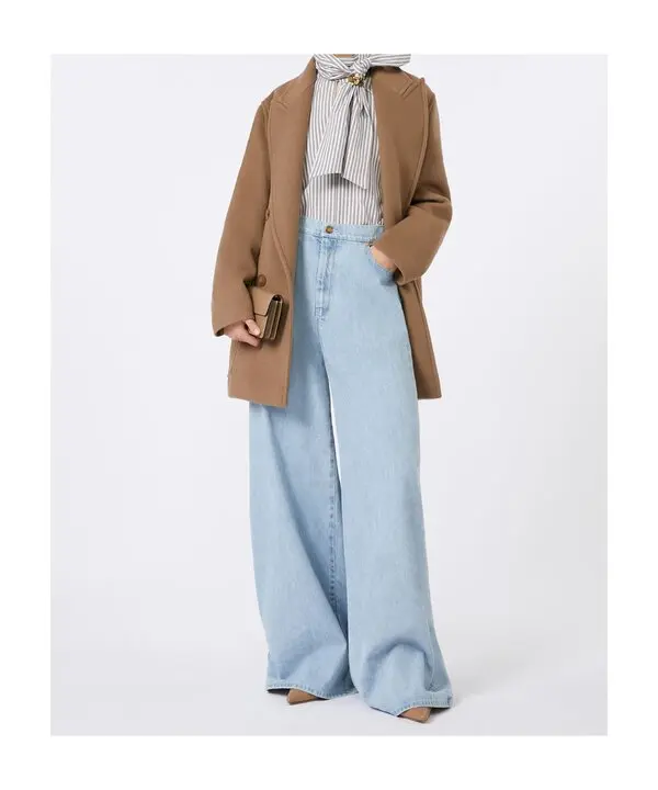 Max Mara Striped Cotton Blouse - Hazelnut Brown