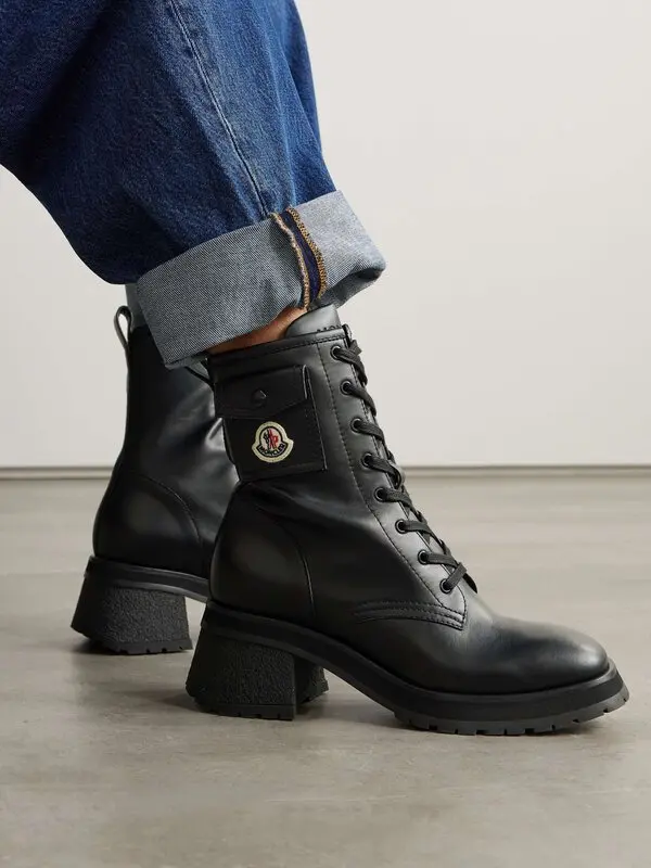 Moncler Gigi Lace-up Ankle Boots