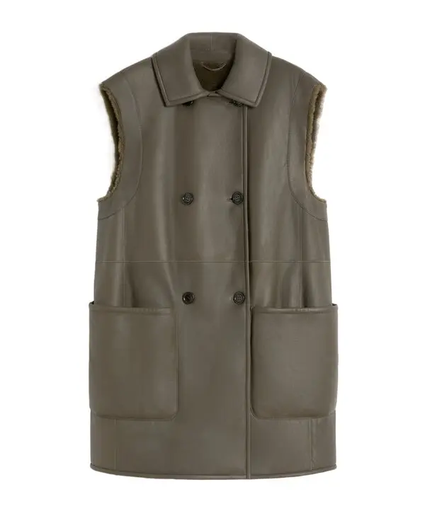 Max Mara Oversized Double-breasted Gilet