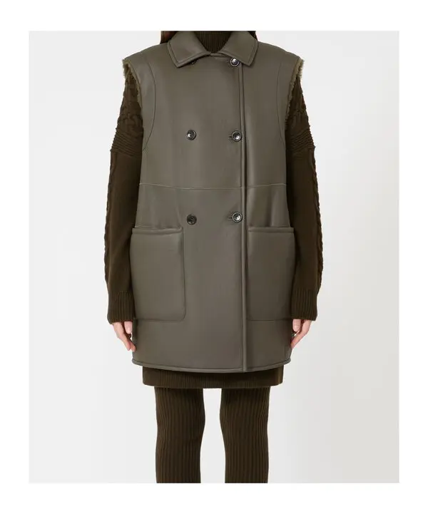 Max Mara Oversized Double-breasted Gilet